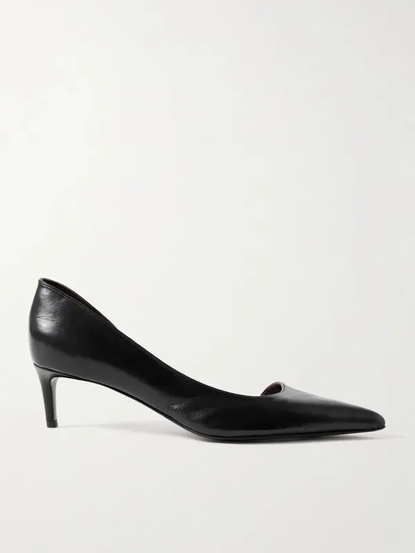 Khaite Jett Leather Pumps - Black