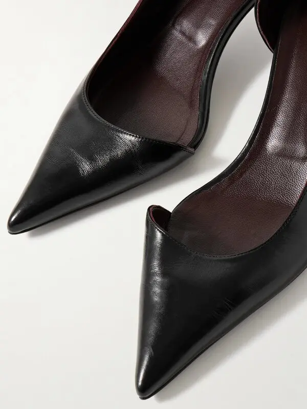 Khaite Jett Leather Pumps - Black