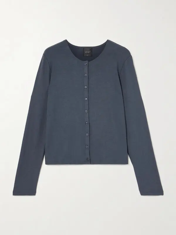 LESET Lauren Jersey Cardigan
