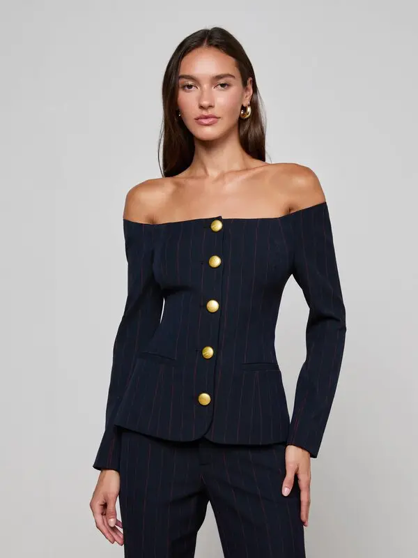 L'Agence Alice Blazer Top