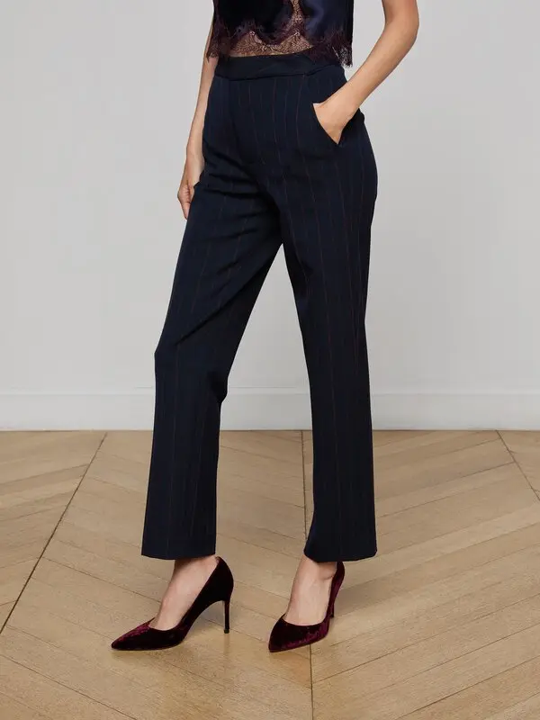 L'Agence Pinstriped Rebel Trousers