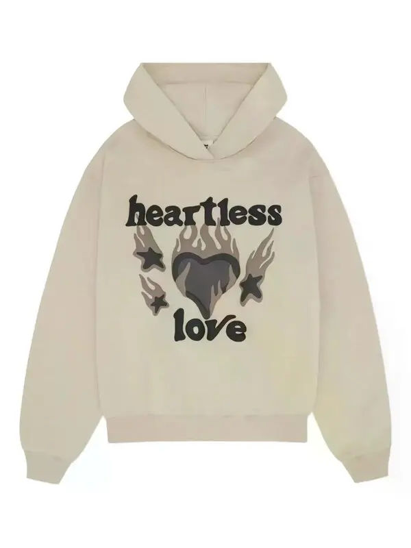 BROKEN PLANET Heartless Love Hoodie - Neutrals