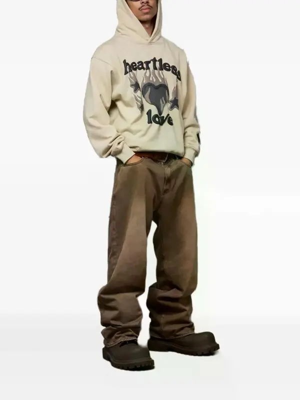 BROKEN PLANET Heartless Love Hoodie - Neutrals