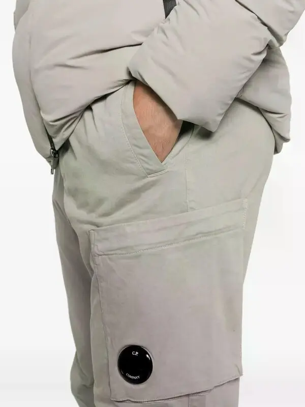 C.P. COMPANY Sateen Cargo Pants - Grey