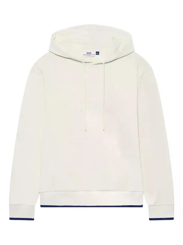 Gcds Logo-embossed Hoodie - Neutrals