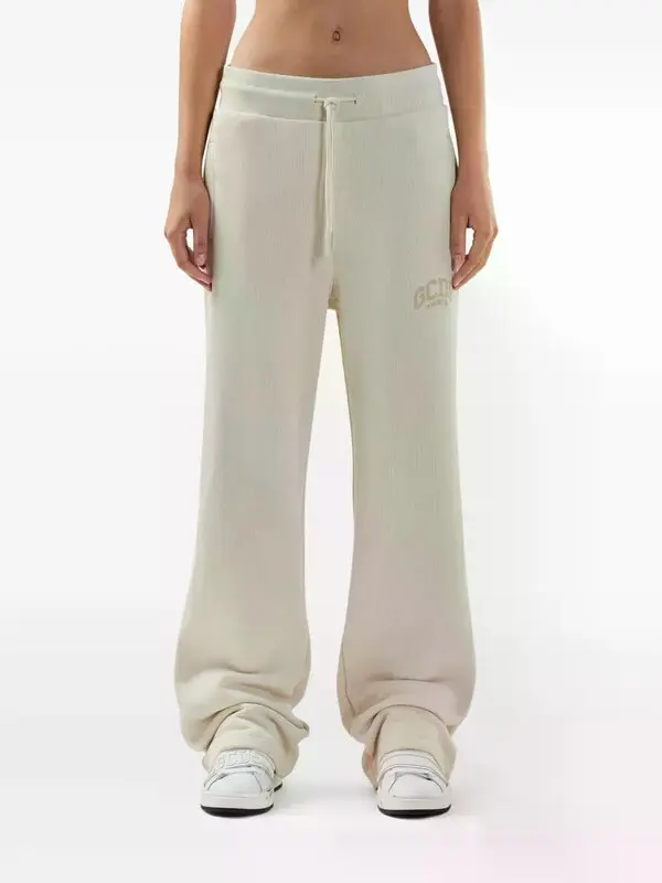 Gcds Logo-print Track Pants - Neutrals