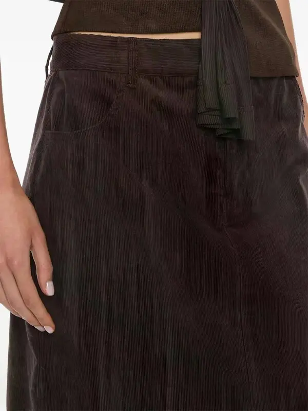 Christopher Esber Corduroy Maxi Skirt