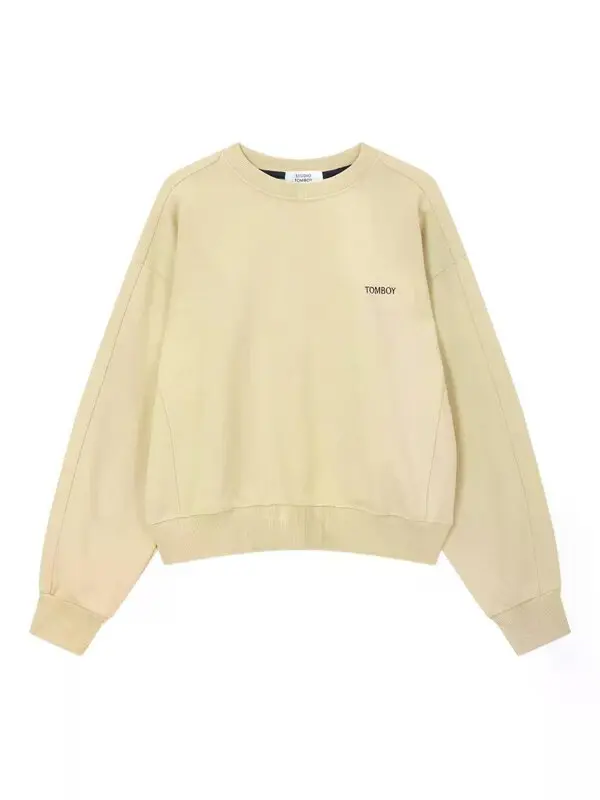 STUDIO TOMBOY Logo-embroidered Sweatshirt - Neutrals