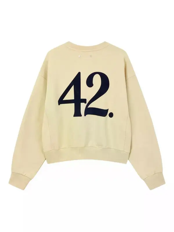 STUDIO TOMBOY Logo-embroidered Sweatshirt - Neutrals