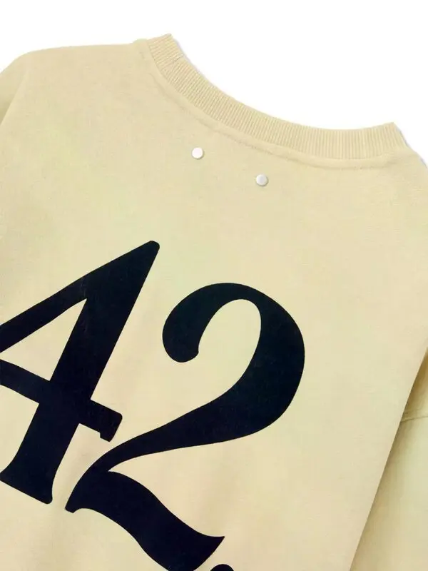 STUDIO TOMBOY Logo-embroidered Sweatshirt - Neutrals
