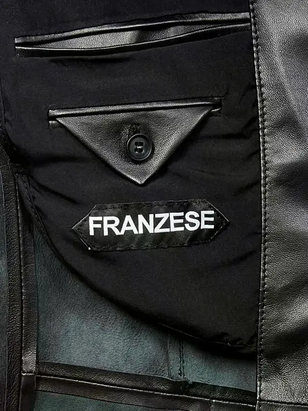 FRANZESE COLLECTION Single-breasted Leather Blazer