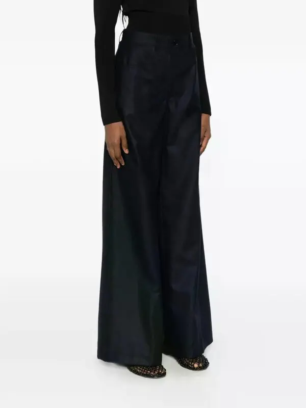 Aspesi Wide-leg Trousers - Blue