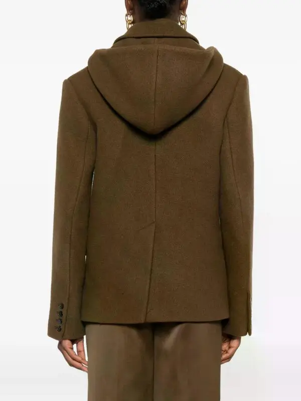 Nanushka Double-breasted Coat - Brown