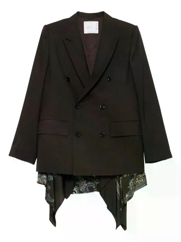 Sacai Double-breasted Blazer