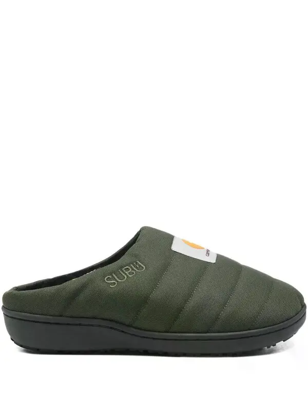 Carhartt Work In Progress X Subu Logo-motif Slippers - Green