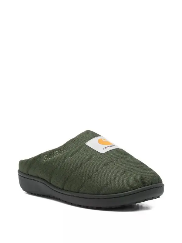 Carhartt Work In Progress X Subu Logo-motif Slippers - Green