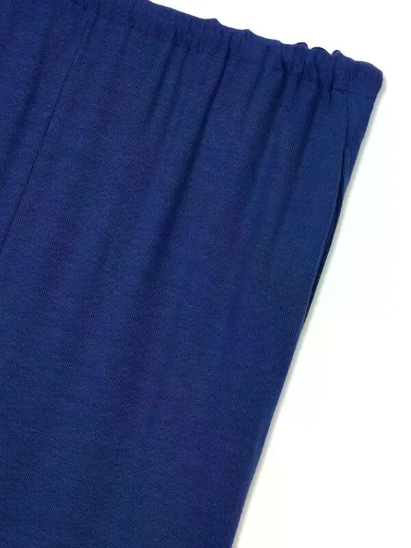 STUDIO TOMBOY Back-slit Long Skirt - Blue