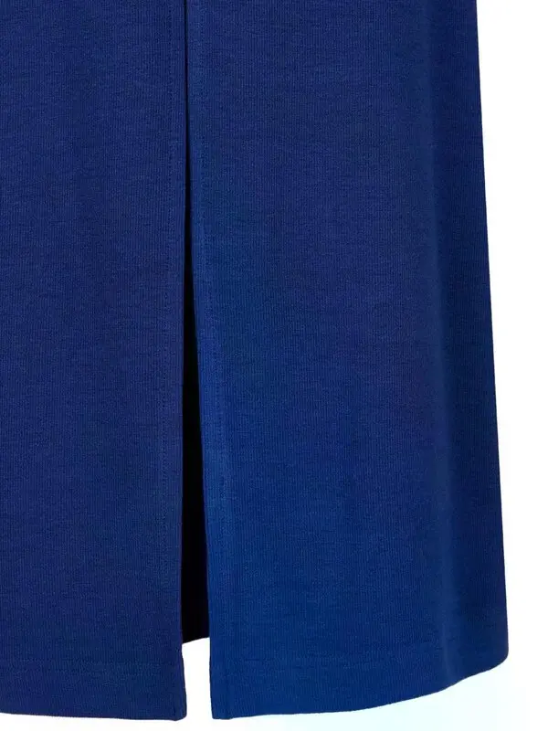 STUDIO TOMBOY Back-slit Long Skirt - Blue