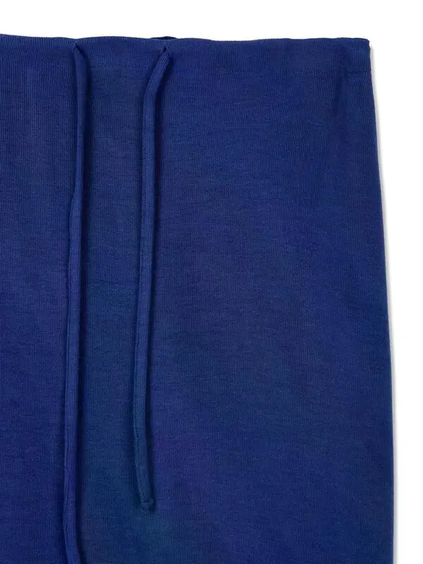 STUDIO TOMBOY Back-slit Long Skirt - Blue