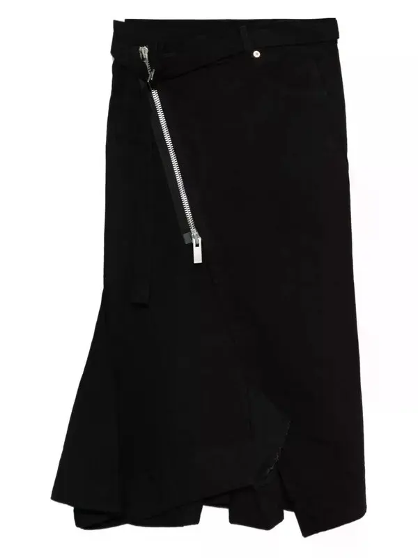 Sacai Zip-detail Skirt