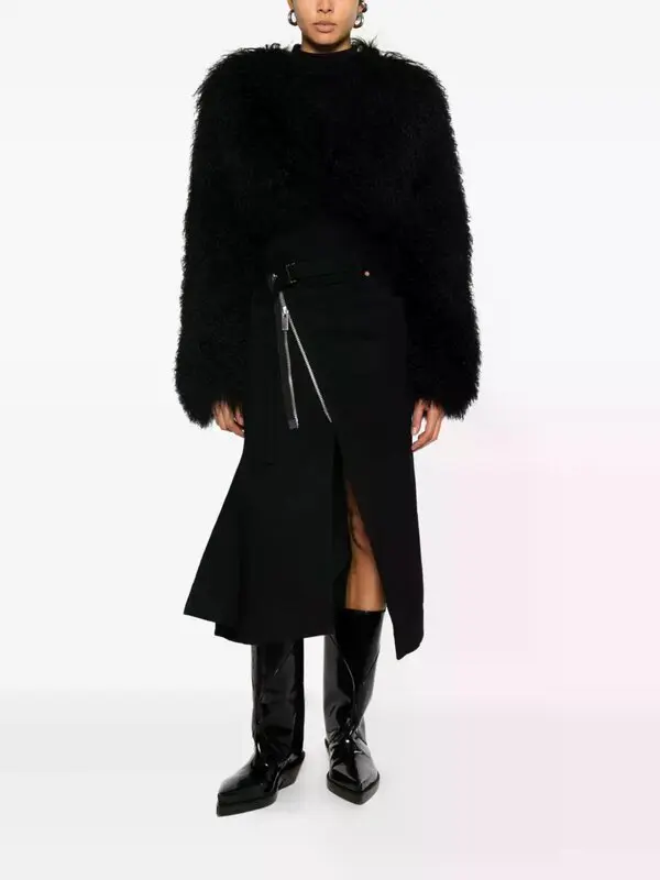 Sacai Zip-detail Skirt