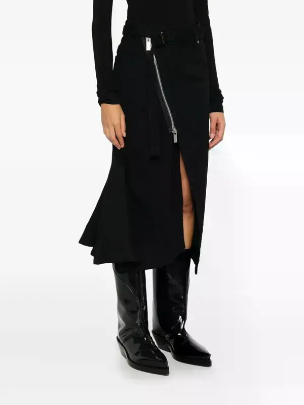 Sacai Zip-detail Skirt