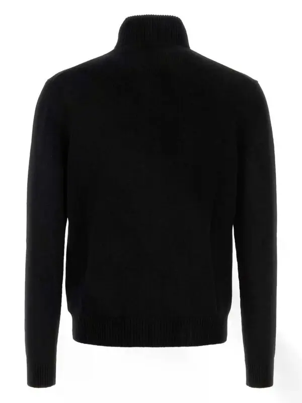 Prada Logo-embroidered Zip-up Sweatshirt