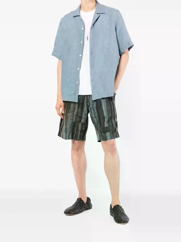 Paul Smith Striped Belted Shorts