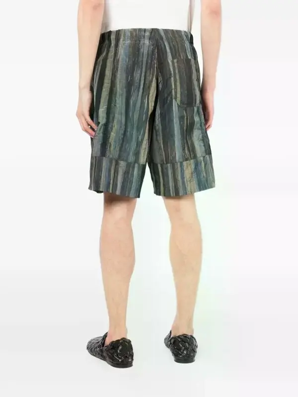 Paul Smith Striped Belted Shorts