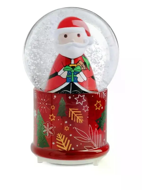 EGAN Santa Christmas Snow Globe - Red