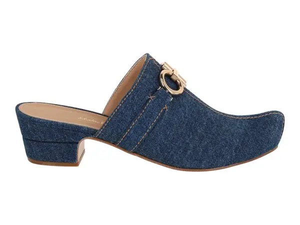 FERRAGAMO Phobos Denim Mules