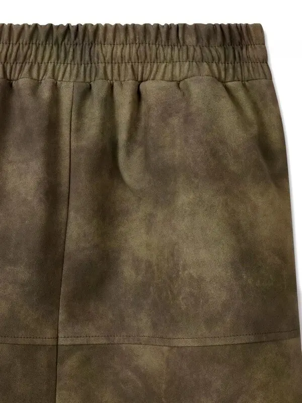 STUDIO TOMBOY Suede Panelled A-line Skirt
