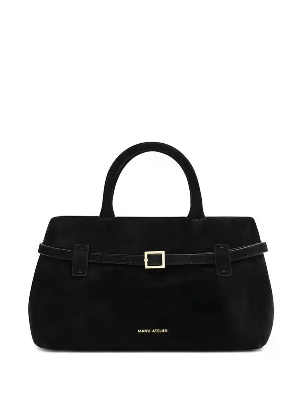 Manu Atelier Le Cambon 25 Buckle-fastening Tote Bag - Black