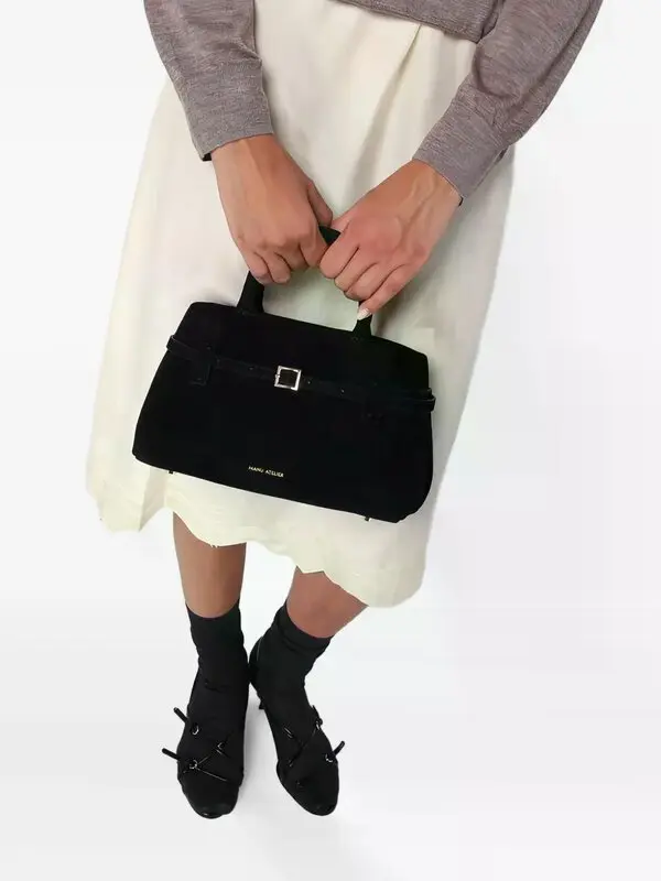 Manu Atelier Le Cambon 25 Buckle-fastening Tote Bag - Black