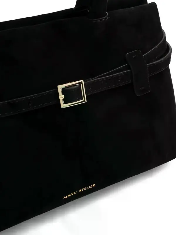 Manu Atelier Le Cambon 25 Buckle-fastening Tote Bag - Black