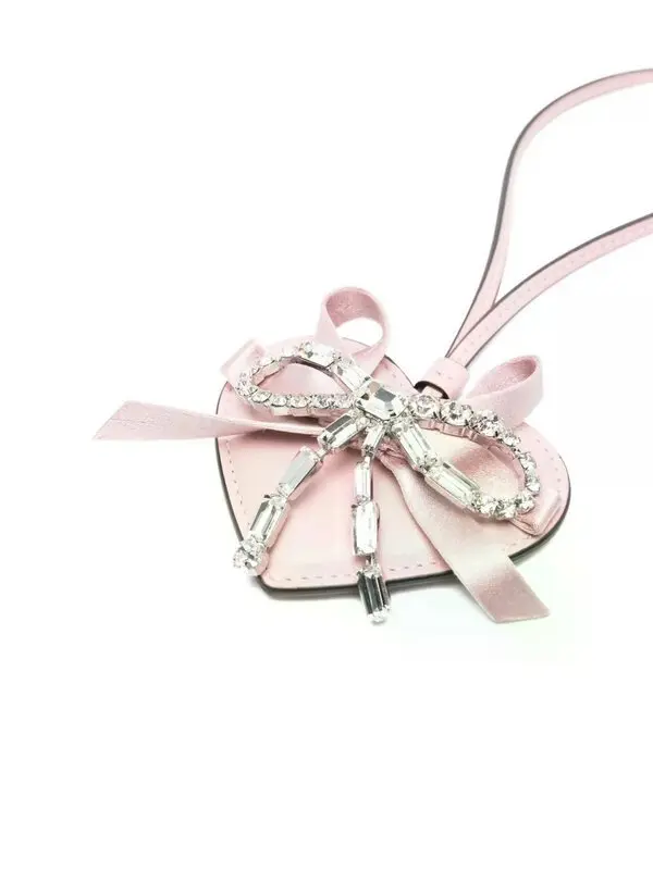JIMMY CHOO Heart Charm Bow Keyring