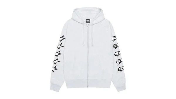 StÜssy Speedway Zip Hoodie - Ash Heather