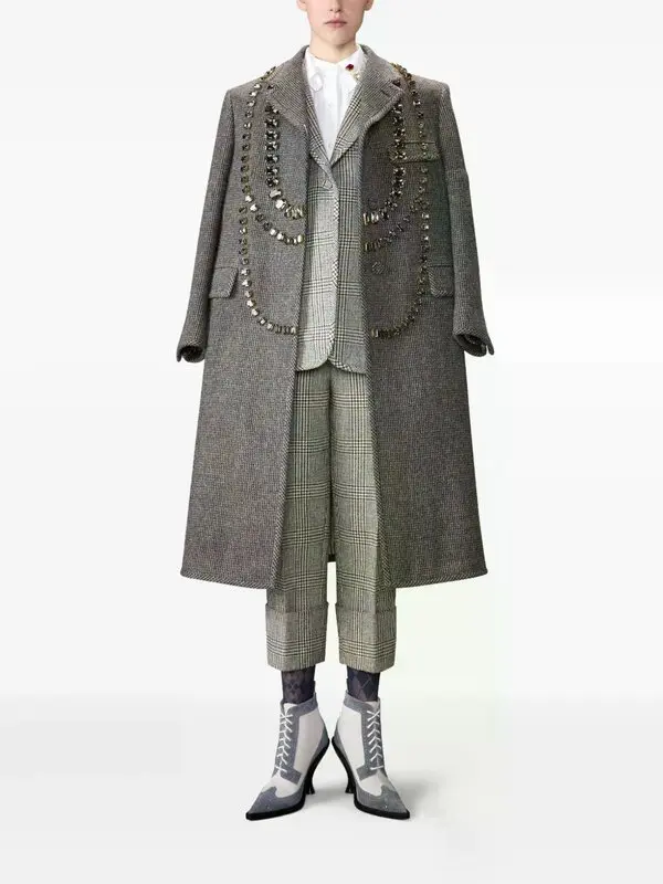 Thom Browne Swarovski-crystal Oxford Shirt - White