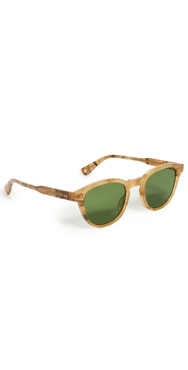 Garrett Leight Evan Round Sunglasses - Avt/sfpgn