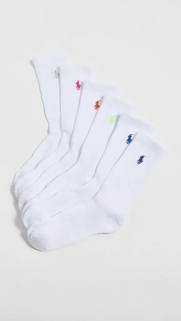 Polo Ralph Lauren Crew Sport Socks 6-pack