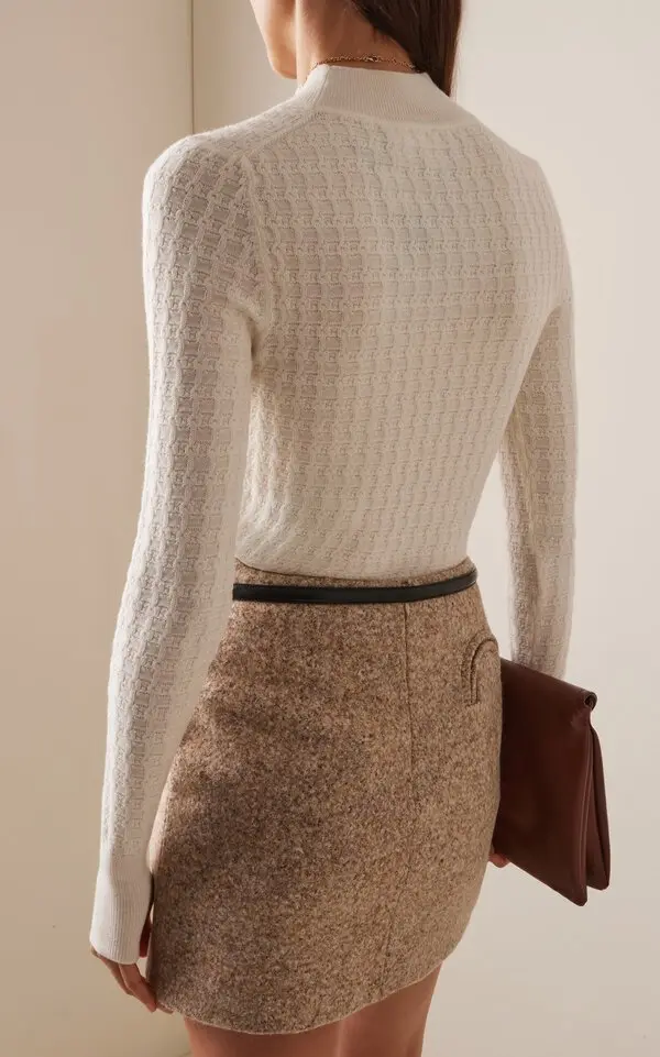 Cordova Soleil Cable-knit Merino Wool Top - Ivory