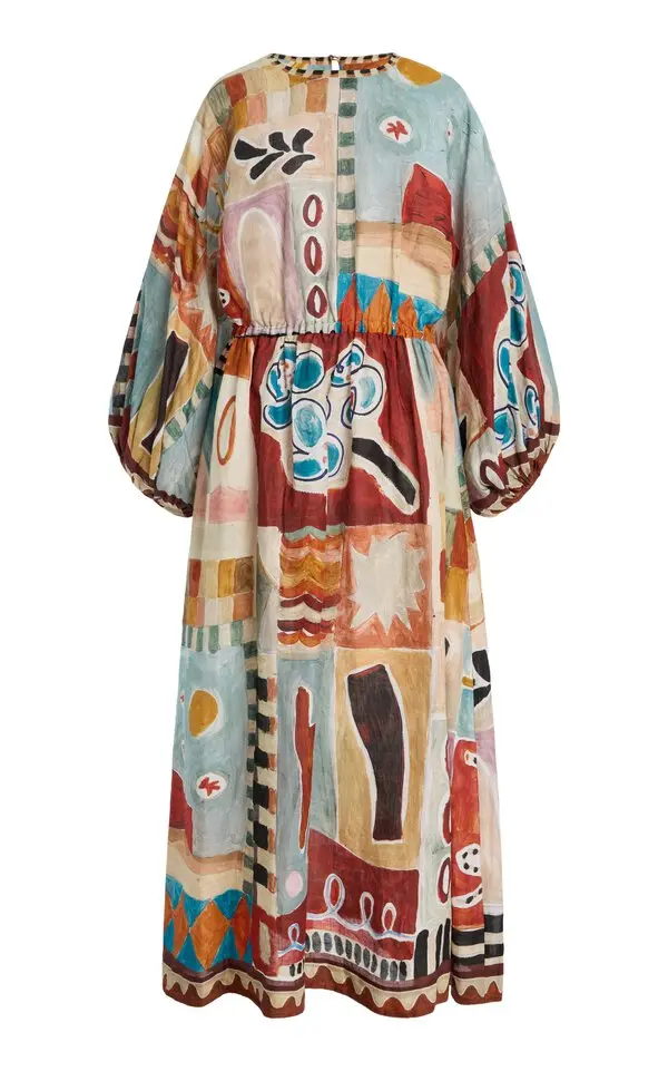ALEMAIS Michelle Printed Midi Dress - Multi