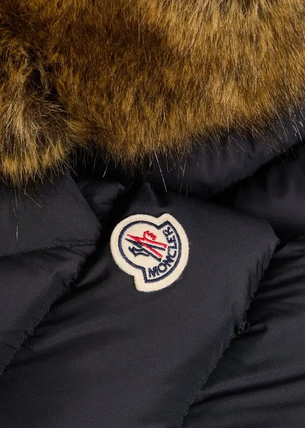 Moncler Clunye Faux Fur-trimmed Nylon Jacket - Black