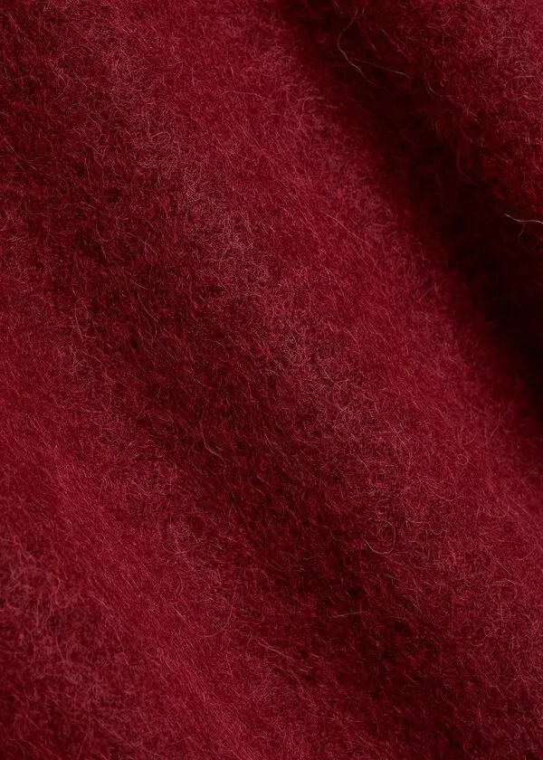 Vince Brushed Alpaca-blend Jumper - Red