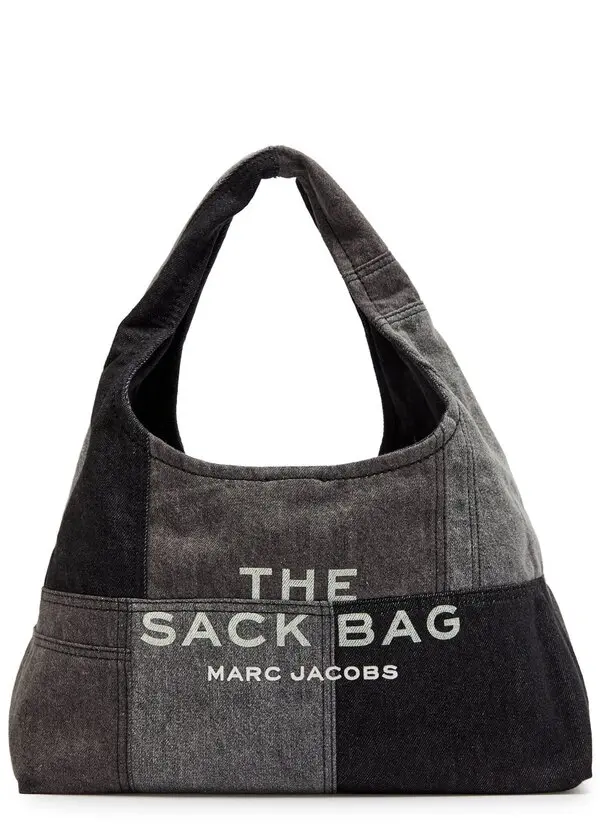 Marc Jacobs The Sack Patchwork Denim Shoulder Bag