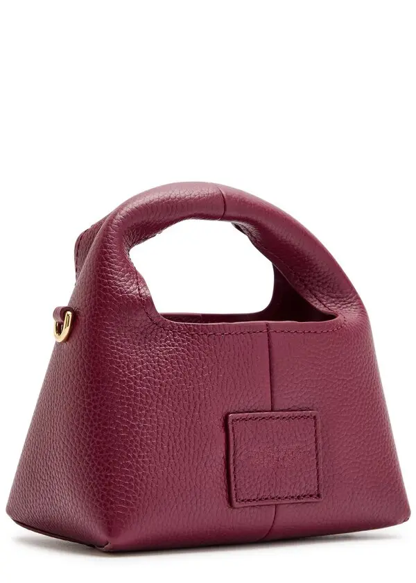 Marc Jacobs The Sack Micro Leather Top Handle Bag - Burgundy
