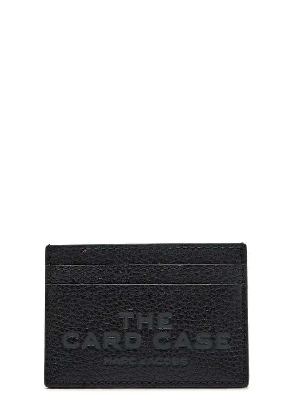 Marc Jacobs The Card Case Grained Leather Card Holder - Black