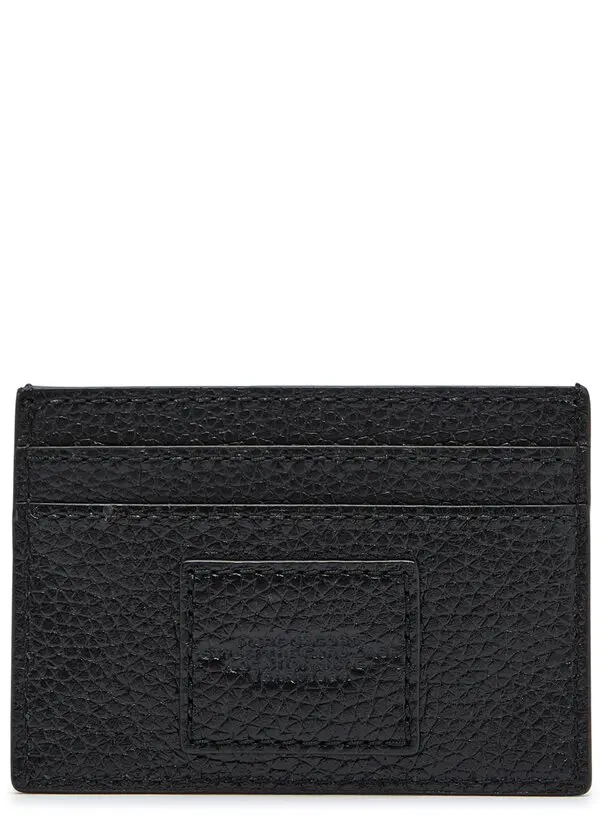 Marc Jacobs The Card Case Grained Leather Card Holder - Black