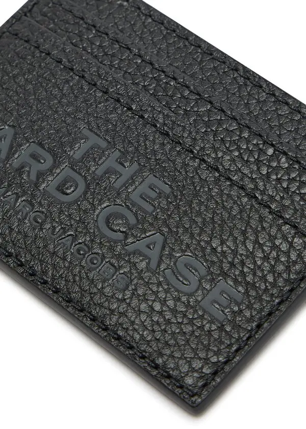 Marc Jacobs The Card Case Grained Leather Card Holder - Black