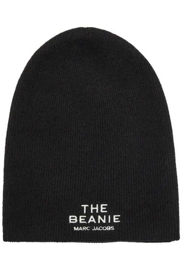 Marc Jacobs Merino-blend Beanie - Black